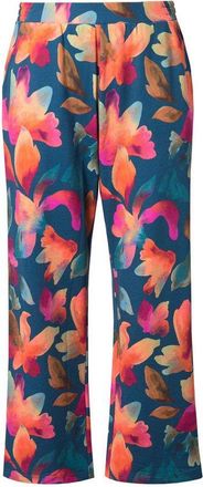 Ulla Popken Schlupfhose Sweathose Rose weites Bein Elastikbund