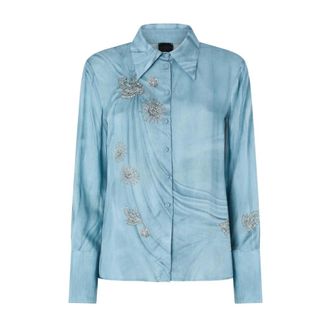 Pinko Pinko, Femme, Blouses et Chemises, Bleu, Taille: 38 FR Pinko Chemises Blue