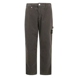 Stone Island Homme, Pantalons, Brun, Taille: W34 Cotton Moleskin TC Garment Dyed Pantalons