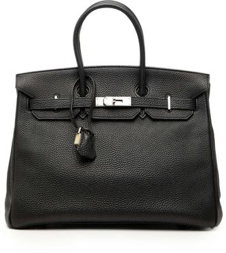 Hermès Crossbody Bags - Togo Birkin Retourne 35 - Gr. unisize - in Schwarz - für Damen