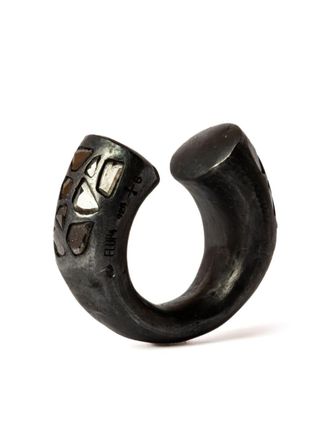Parts Of Four bague Druid sertie de diamants - Noir