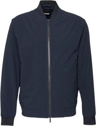 HUGO BOSS Homme, Vestes, Bleu, Taille: S Veste Slim Fit - Déperlante, Ultra Confort
