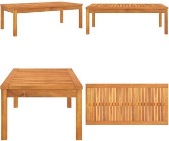 vidaXL Couchtisch 100x50x33 cm Massivholz Akazie - Couchtisch - Gartenm&ouml;bel - Outdoor M&ouml;bel - Esszimmertisch - Balkonm&ouml;bel - Home & Living