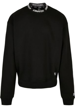 Starter Black Label Herren Starter Jaquard Rib Crewneck Black, XXL