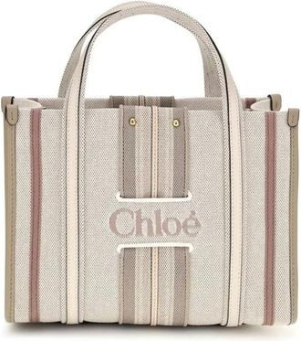 Chlo&eacute; Woody Loop Tote - - Bags - Damen - Beige - ONE SIZE