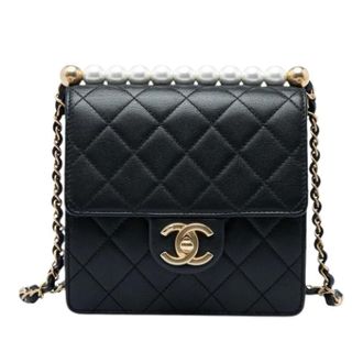 Chanel Sac bandouli&egrave;re vintage Pre-owned - Femme - Pre-owned - Noir - Taille: ONE Size
