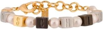 Moschino unisex, Accessoires, Jaune, Taille: ONE Size Metal Bracelet