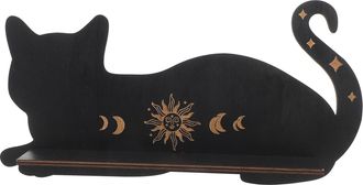 BESPORTBLE Schwebendes Wandregal Katzenform Rustikales Wandregal zur Wandmontage Dekoratives Aufbewahrungsregal f&uuml;r Kleine R&auml;ume