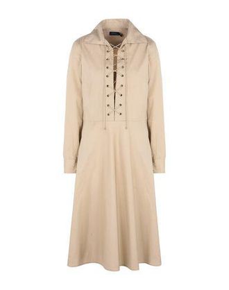 Ralph Lauren Lace-Up Cotton Poplin Dress