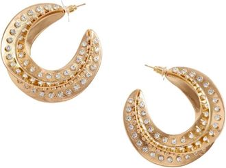 Self Portrait Femme, Accessoires, Jaune, Taille: ONE Size Twisted Circle Earrings