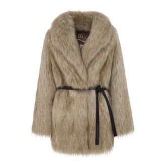 Cesare Gaspari Faux Fur Shearling Jackets - - Jackets - Damen - Beige - S