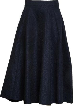 Max Mara Femme, Jupes, Bleu, Taille: 40 FR Jupe Midi Jacquard