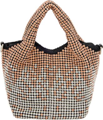 Mymo Handtasche Handtasche Frauen Champagner Silber