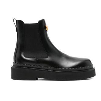 Valentino Schwarze Chelsea-Stiefel mit dicker Sohle - - Shoes - Damen - Schwarzk - 38 EU