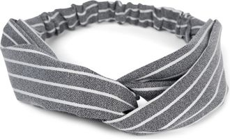 styleBREAKER Haarschmuck Haarband mit Streifen Muster und Twist Knoten