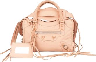 Balenciaga Crossbody Bags - Balenciaga Leather City Mini Handbag - Gr. unisize - in Gold - f&uuml;r Damen