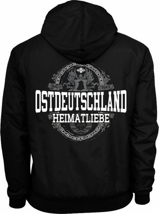 Spass Kostet M&auml;nner Junge Windjacke Windbreaker Ostdeutschland Heimatliebe mit Kapuze DDR