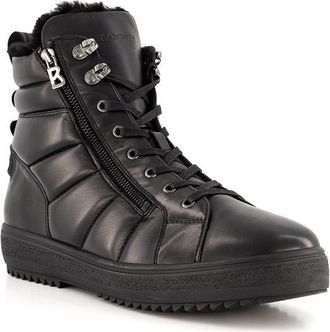 Bogner Herren Boots schwarz Glattleder