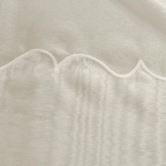 HOME MAISON Voilage Poly-lin brodé Cornely Naturel 300x240 cm