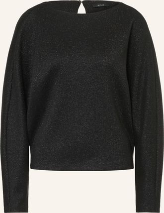 OPUS Sweatshirt Ganti Mit Glitzergarn schwarz