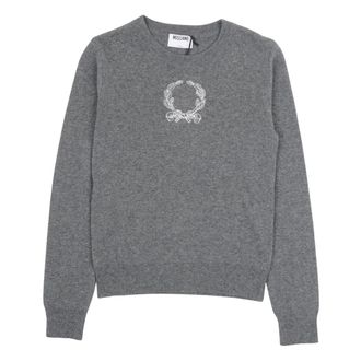 Moschino Femme, Pulls, Gris, Taille: 40 FR Pulls &agrave; col rond