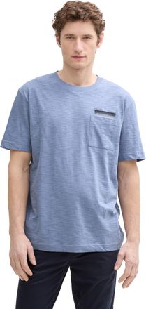 Tom Tailor Henley T-Shirt aus Baumwolle, Peachy orange, XL