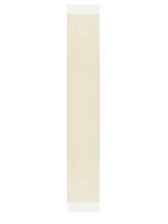 Vivienne Westwood Logo-Embroidered Wool Scarf - White