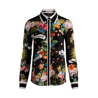 Alice & Olivia Femme, Blouses et Chemises, Multicolore, Taille: 40 FR Willa Silk Blouse