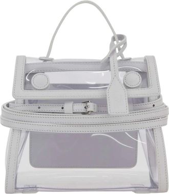 Moschino Femme, Sacs, Blanc, Taille: ONE Size Tie Me Small Handbag