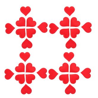 BESPORTBLE 500 St&uuml;ck Herzkonfetti Valentinstag Tischdekoration Rot 35cm Romantisches Herzdeko f&uuml;r Hochzeiten und Feiern Vielseitiges Konfetti als Vasenf&uuml;ller und