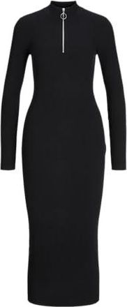 Jack & Jones Jack & Jones Jxzoma Robe Moulante en Tricot pour Femme Noir Taille L EU, Noir, L