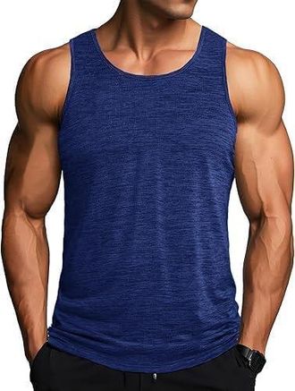 Magcomsen D&eacute;bardeur Homme Sport Tee Shirt sans Manche S&eacute;chage Rapide Respirant Marcel Homme Muscle Gym Gilets