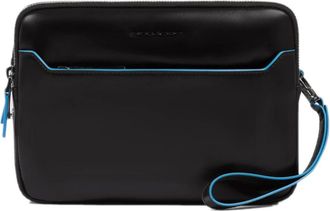 Piquadro Homme, Sacs, Noir, Taille: ONE Size Blue Square Pochette