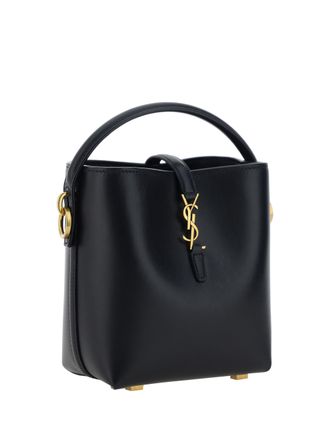 Saint Laurent Womens Le 37 Shoulder Bag Nero Calf Leather Bos Taurus