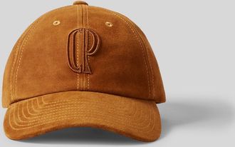 Claudie Pierlot Kappe mit Monogrammstickerei aus Leder