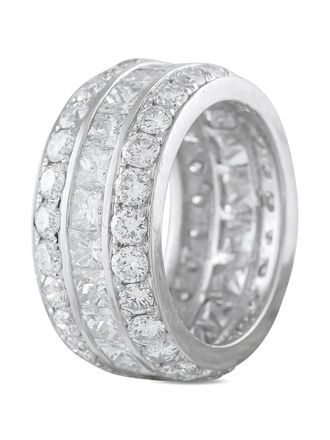 Luxury Bazaar LB Exclusive Platinum 6,75ct Diamantring - Silber