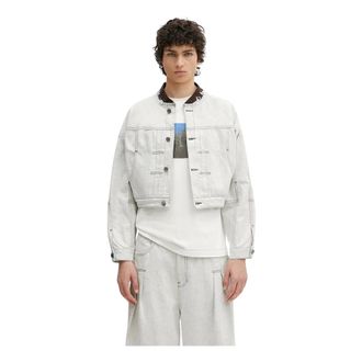 Ader Error Homme, Vestes, Blanc, Taille: XL Product. 21 Veste en jean courte