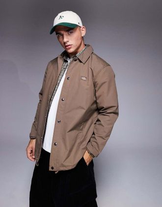 Dickies Exclusivité ASOS - Dickies - Oakport - Veste dentraîneur - Marron
