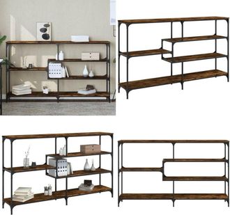 vidaXL Konsolentisch R&auml;uchereiche 160x32x95 cm Holzwerkstoff - Konsolentisch - Flurtisch - Wohnzimmerstil - Sideboard - Regal - Home & Living