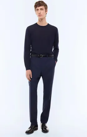 Fursac Pantalon de costume en laine fresco - Taille 36 - Homme