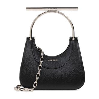 Alexander McQueen Schultertasche mit Logo - - Bags - Damen - Schwarzk - ONE SIZE
