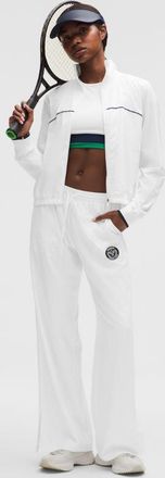 lululemon Court Rival Tennis Track Pant Regular Graphic pour Femmes - Blanc - Taille 10