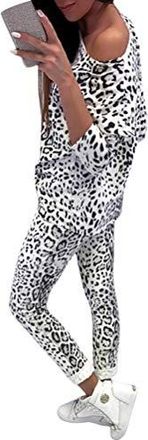 Minetom Femme Jogging Yoga Gym Survêtement Suits Camouflage Manches Longues Top Chemise Blouson et Pantalon Poches Ensemble de Sportwear Vêtement de Sport 2pc