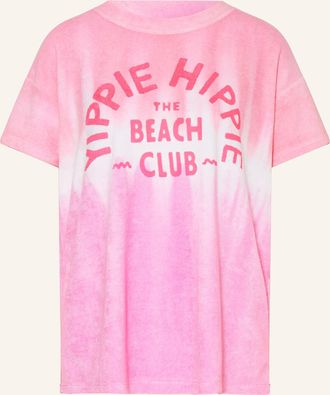 Yippie Hippie Yippie Hippie T-Shirt Aus Frottee pink