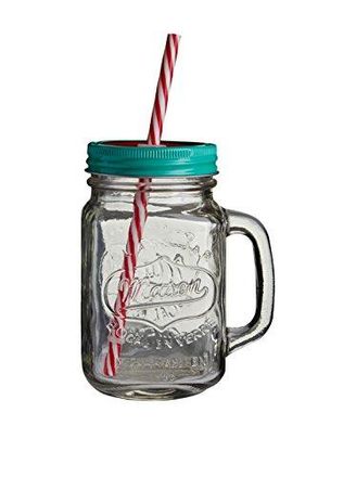 Premier Geprägte EinmachGlas-Becher, quadratisches klares Glas, Wvassermelonendeckel