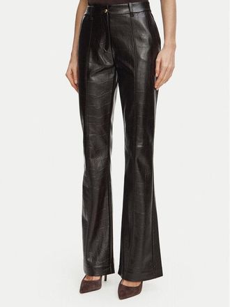 Guess Hose aus Kunstleder G6BB01 K6814 Dunkelbraun Regular Fit