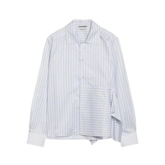 J.W.Anderson Lang&auml;rmeliges asymmetrisches Drapierter Hemd mit Knopfleiste - - Blouses & Shirts - Damen - Mehrfarbig - XS
