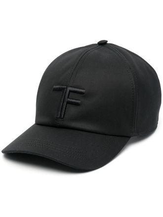 Tom Ford Baseballkappe mit Logo-Stickerei - Schwarz