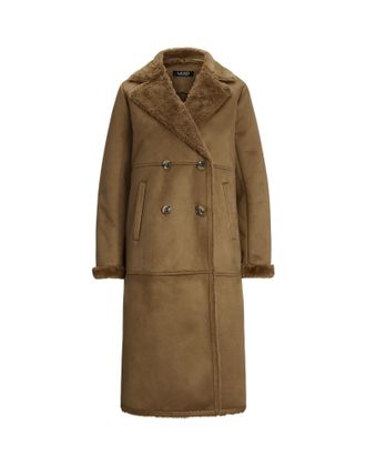 Ralph Lauren Faux-Fur & Faux-Suede Coat