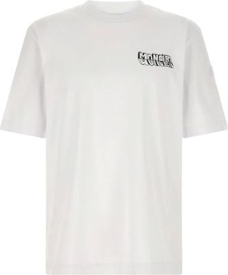 Moncler Homme, Tops, Blanc, Taille: XL T-Chemises